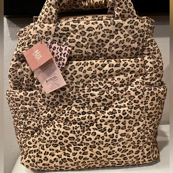 BEIS | Bags | Beis Elsa Wild Child Leopard Diaper Backpack | Poshmark